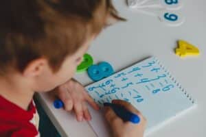 Addition Roll Dice Ten Frame Worksheet for Preschool and Kindergarten Kids