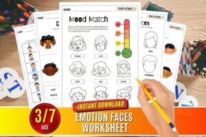 Printable Emotion Faces Worksheet - Free Emotional Learning Resource ...