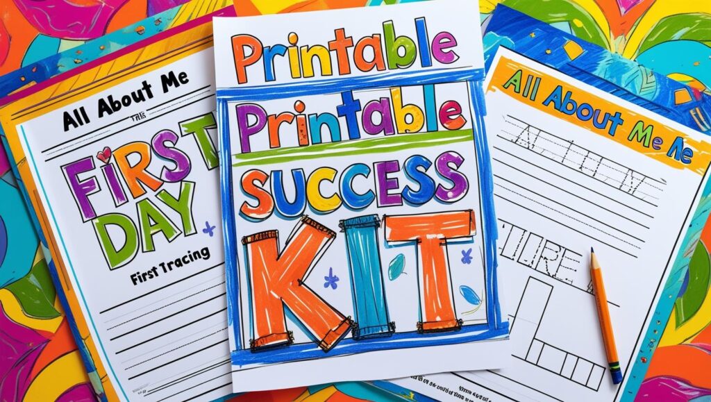 First Day of Kindergarten: Tips, Ideas, Sign and a Free Printable Kit ...