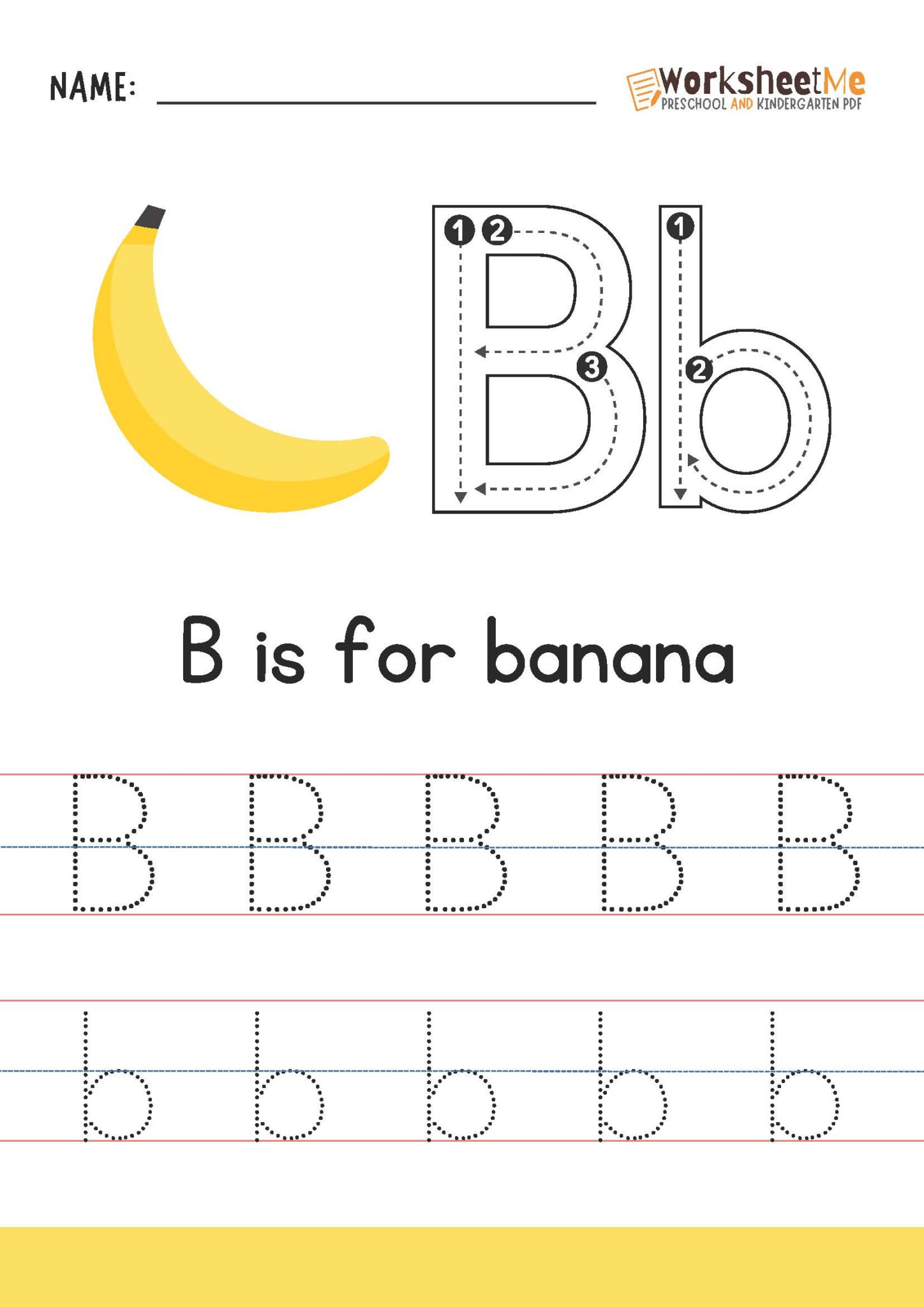 Letter Tracing Worksheets b for Preschool (20-pages free printable pdf)